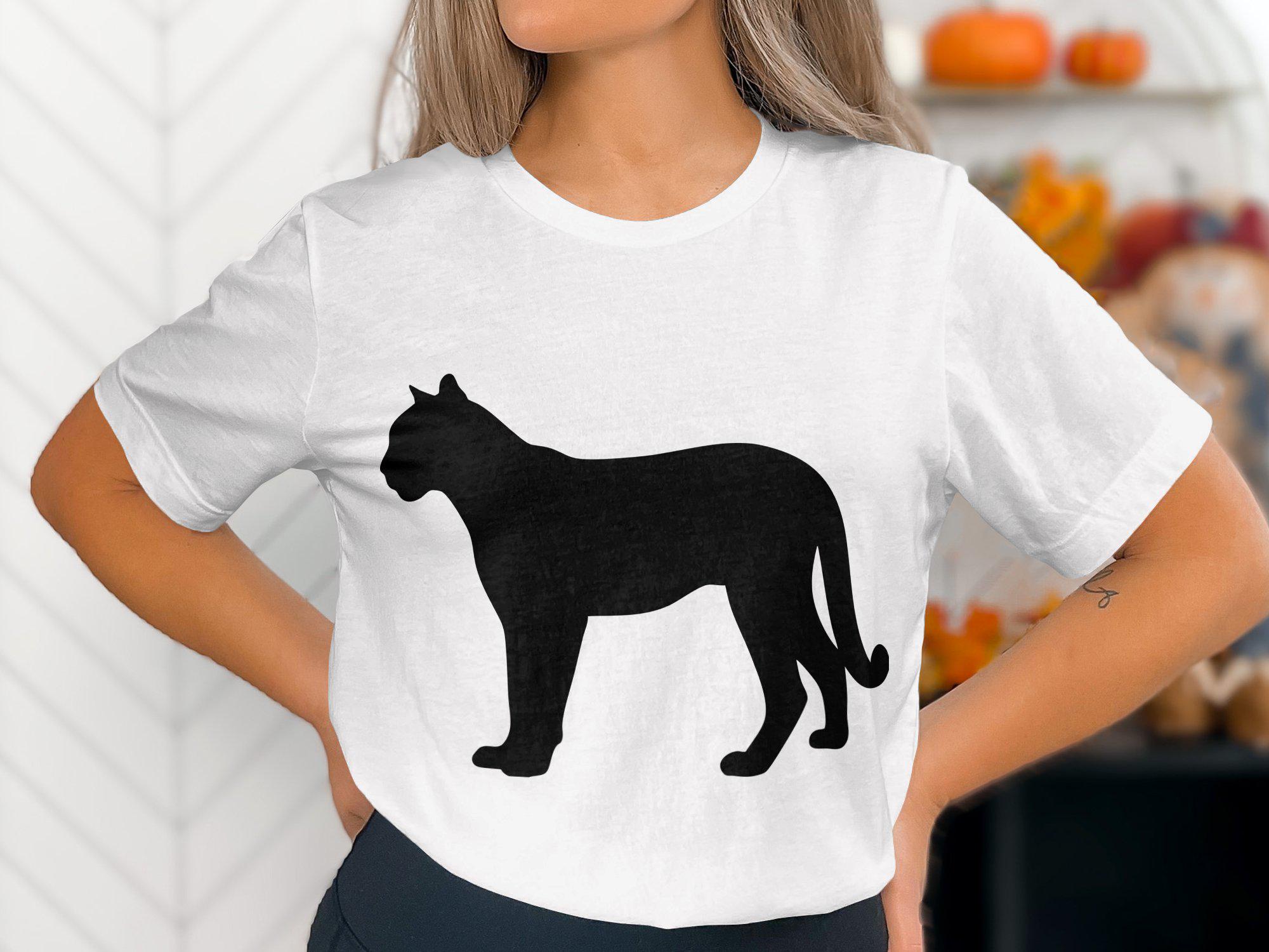 Cougar Silhouette, Cougar Growling SVG, Wild Cat Silhouette, Predator ...