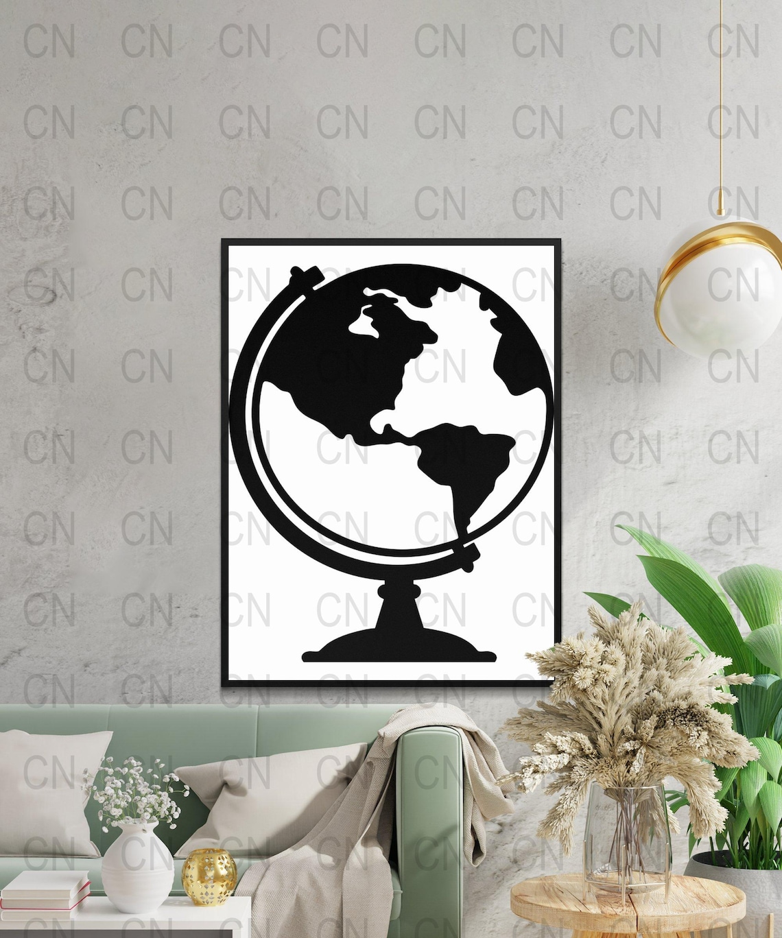 Globe Silhouette SVG, World Map Clipart, Earth Vector, Global Digital ...