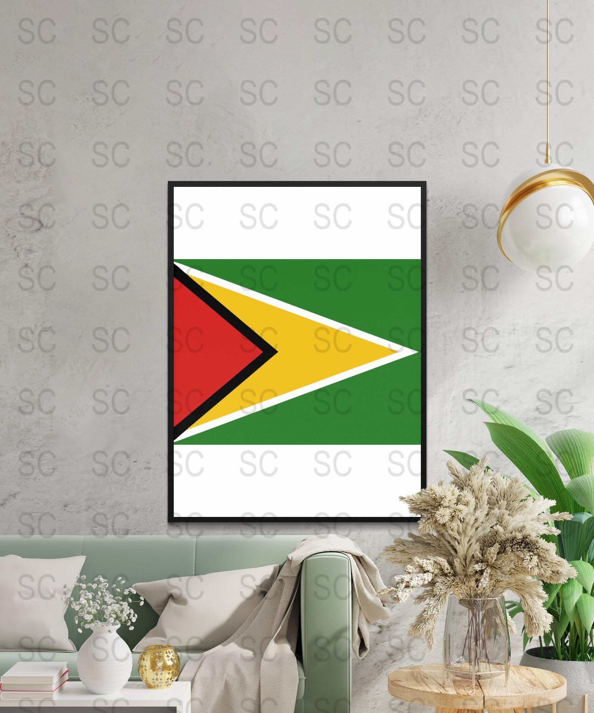 Guyana Flag SVG | National Flag Clipart | Digital Guyana Design ...