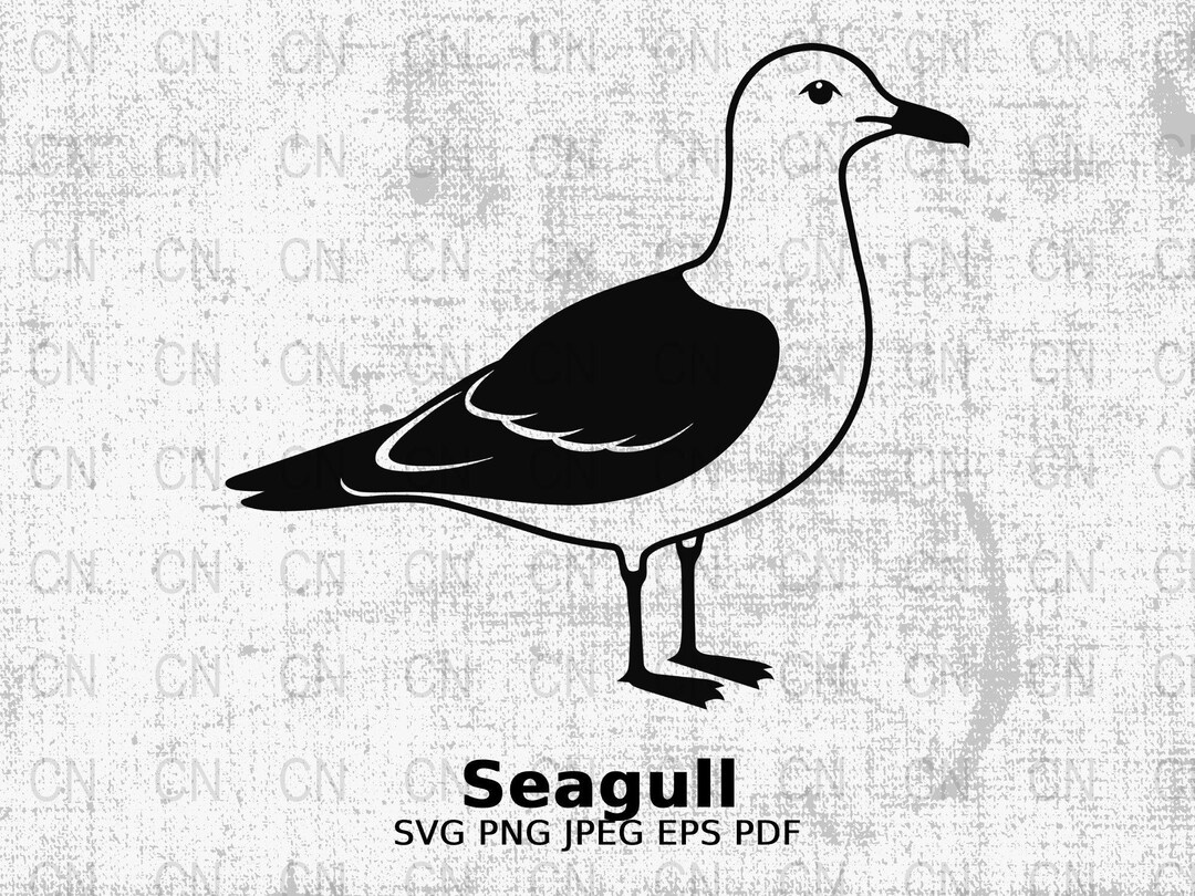 Seagull Svg Png Jpeg Dxf, Vector Cutting Files for Silhouette Cameo ...