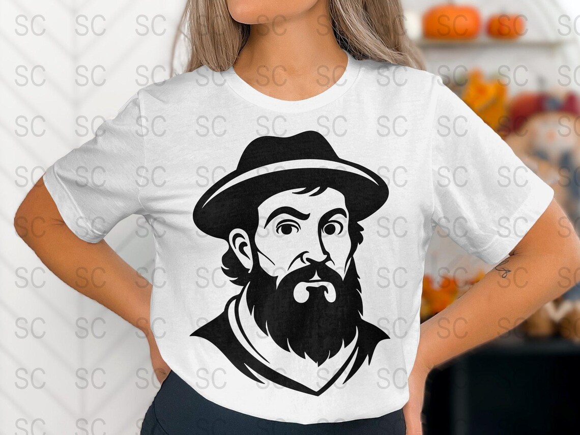 Ferdinand Magellan Silhouette SVG, Explorer Clipart, Historical Icon ...