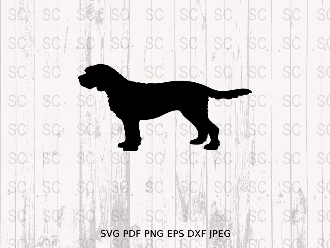 Cockapoo SVG, Dog Clipart, Cockapoo Silhouette Cut File, Cute Dog PNG ...