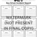 Bus Driver Incident Report, School Bus Drivers, Bus Chart for ...