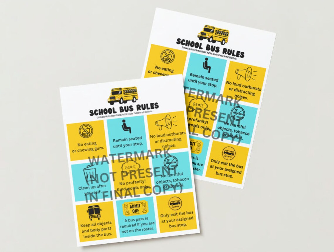 School Bus Rules, School Bus Drivers, School Bus Safety, Back to School ...