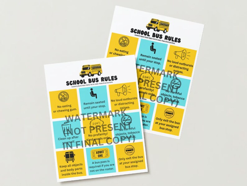 School Bus Rules, School Bus Drivers, School Bus Safety, Back to School ...