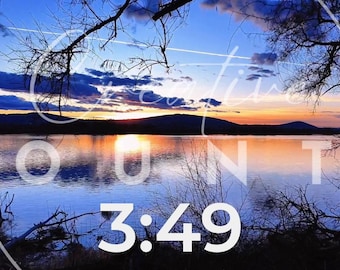 Elegant 5-minute Countdown Timer Sunset Orange (animated Background) - Etsy