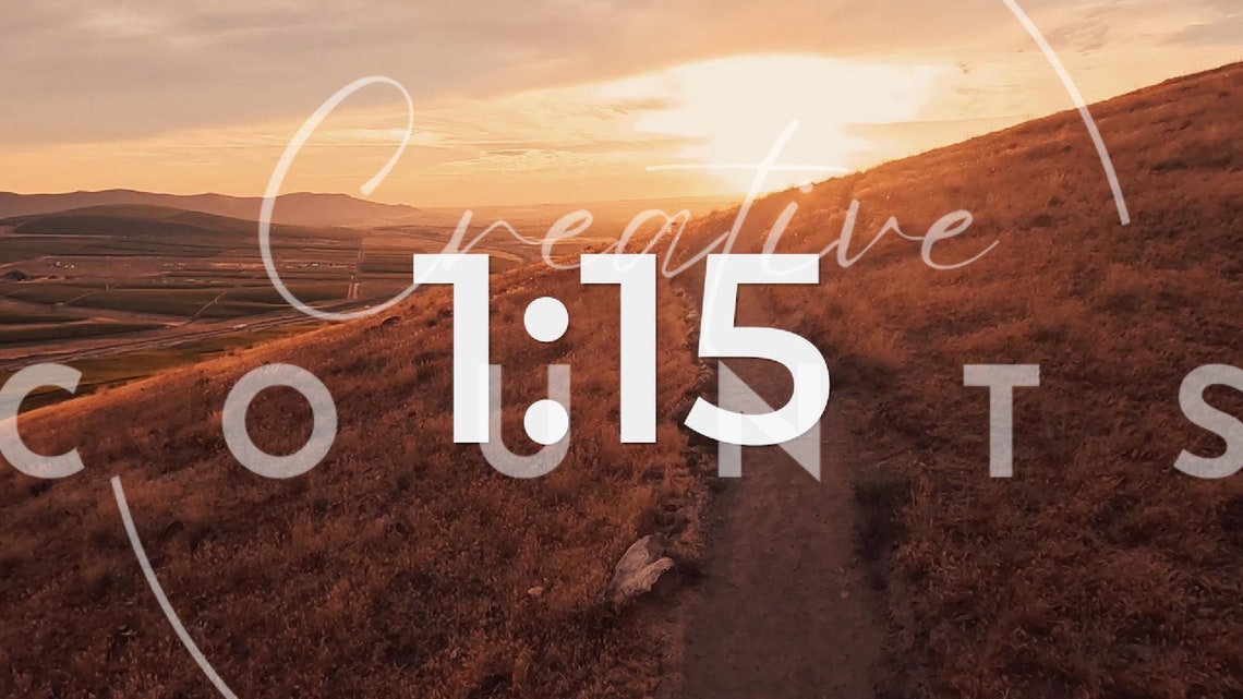 5-minute Countdown Timer: Church Events, Zoom, Youtube (MP4 Digital ...