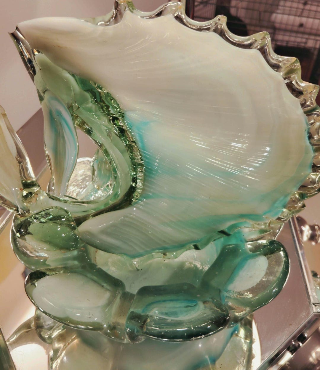 Vintage Art Glass Large Fish Ashtray - Etsy