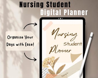 Nursing Student Planner, Nursing Notes, Editable Planner, Nursing Cheat ...