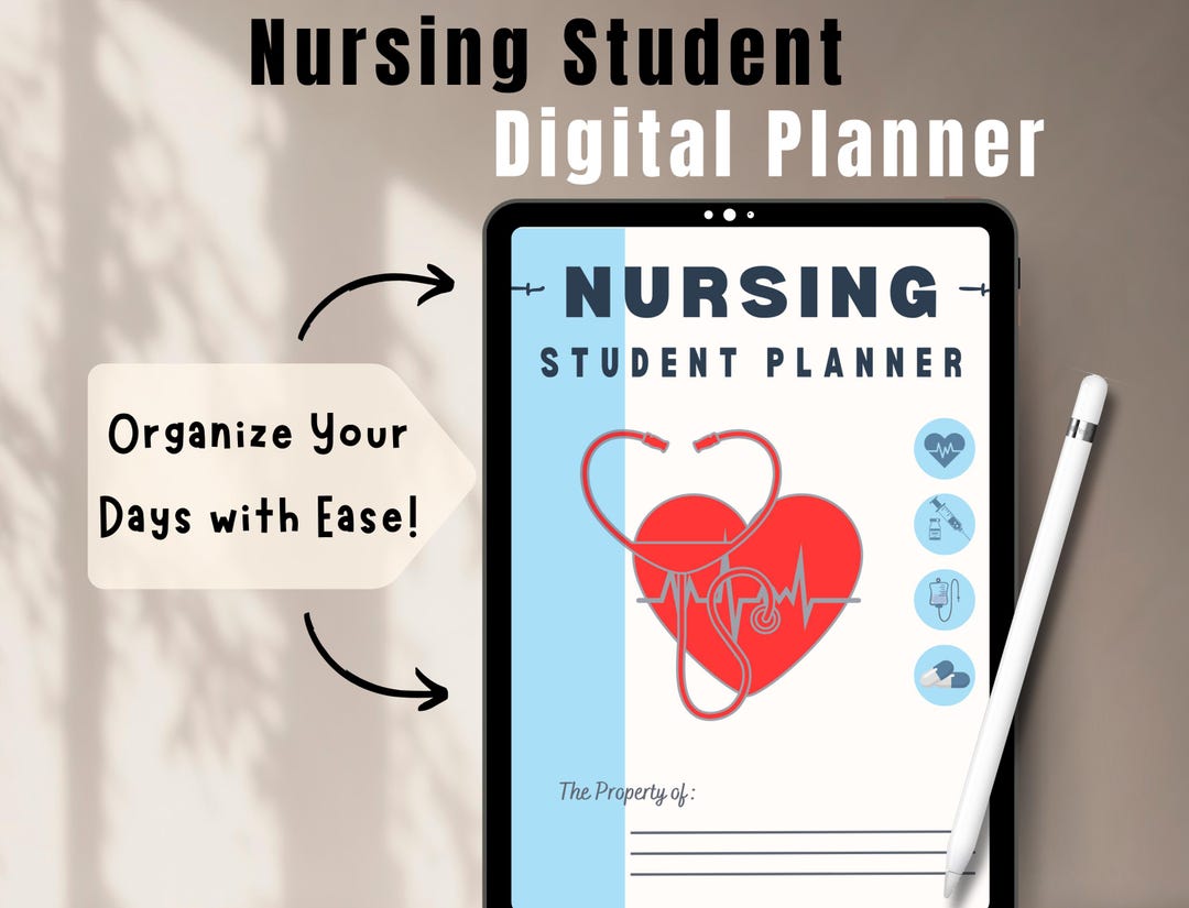Nursing Student Planner, Nursing Notes, Editable Planner, Nursing Cheat ...