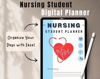 Nursing Student Planner, Nursing Notes, Editable Planner, Nursing Cheat ...