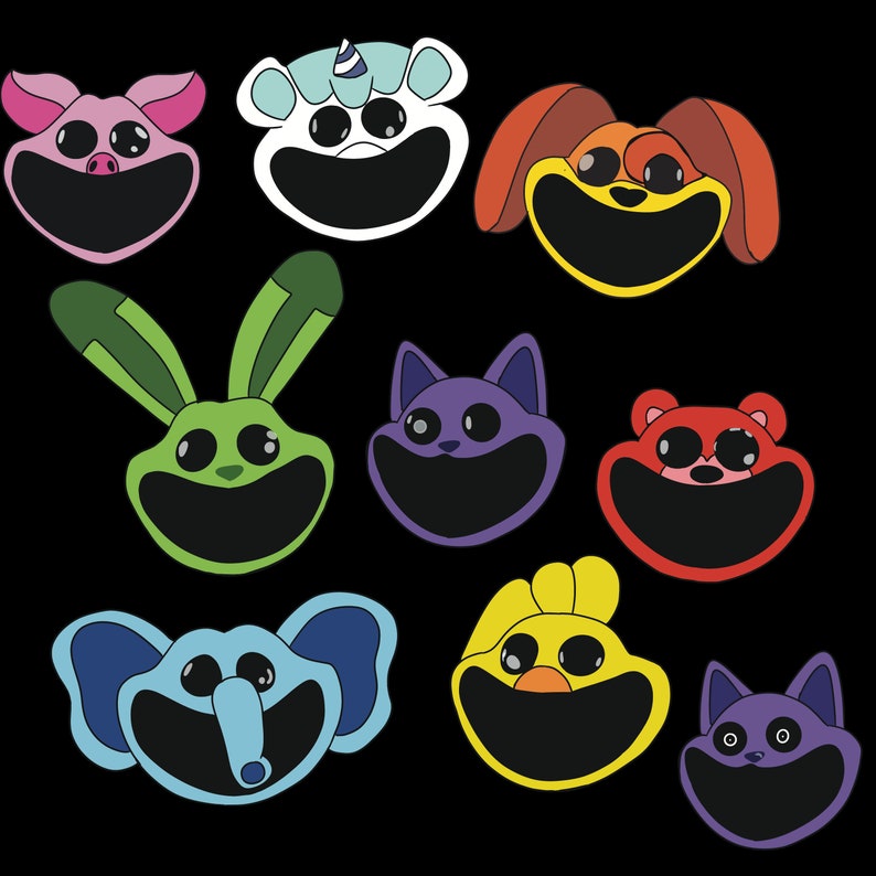 Smiling Critters Crew Stickers. - Etsy