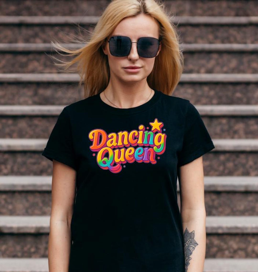 Dancing Queen T Shirt 70s Retro Design Abba Fan Top - Etsy UK