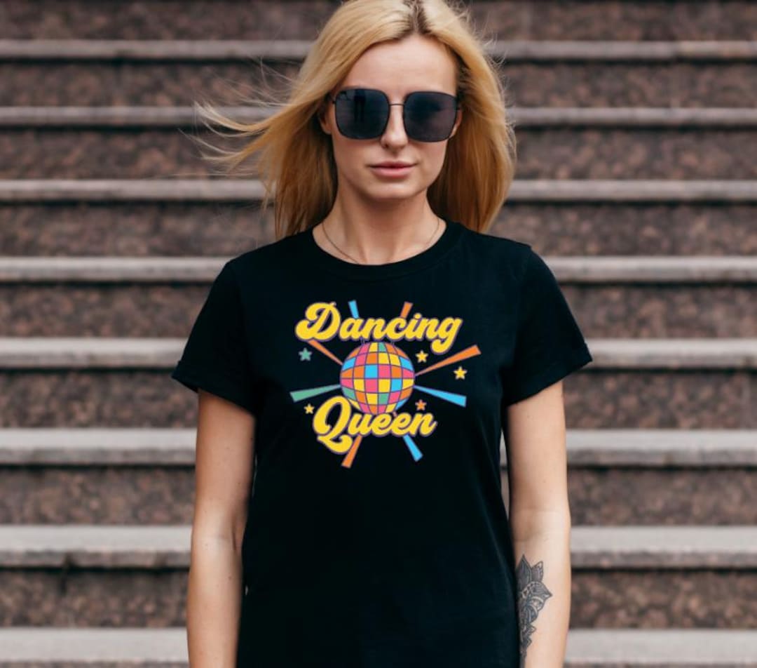 Dancing Queen T Shirt 70s Retro Design Abba Fan Top - Etsy UK