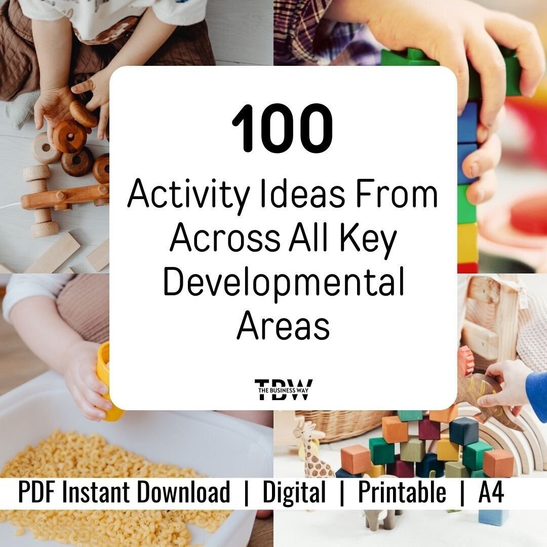 100 Activity Ideas Printable Key Development Areas Activities for ...
