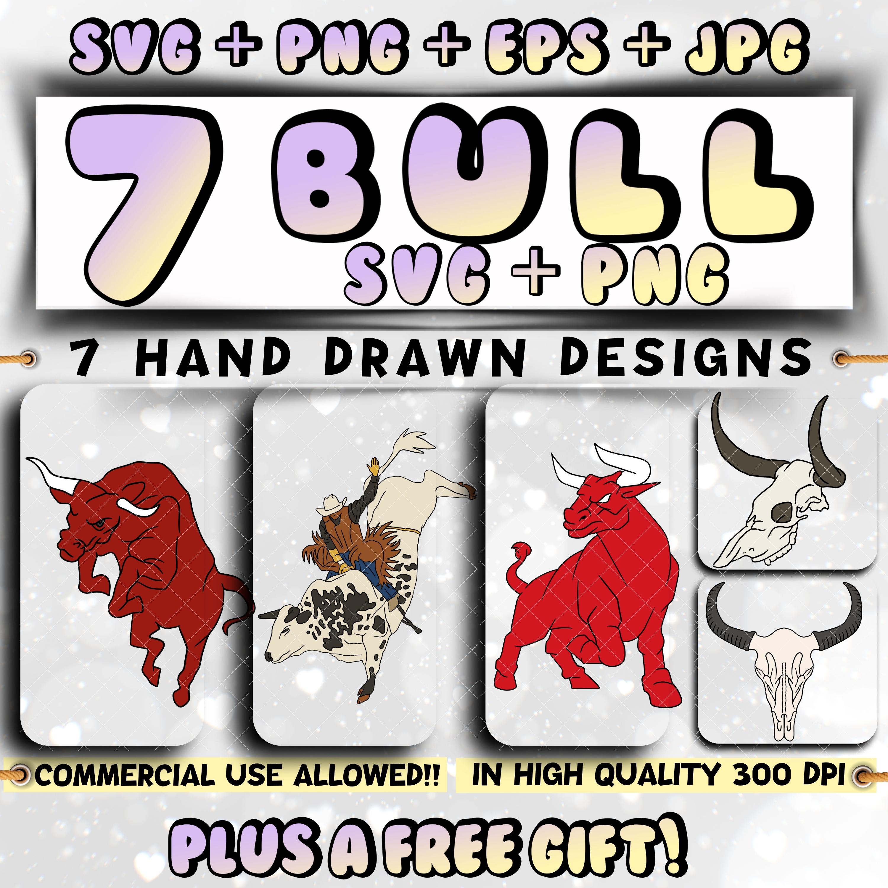 Bull Svg, Bull Riding Svg, Bull Skull Svg, Raging Bull Svg, Angry Bull ...