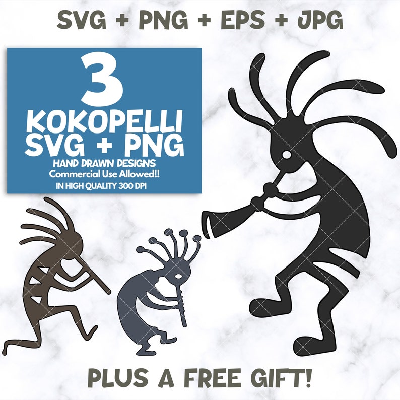 Kokopelli Svg, Kokopelli Png, Kokopelli Svg Bundle, Kokopelli Cricut ...