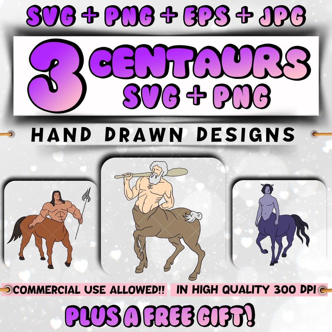 Centaurs SVG Bundle, Centaurs Clipart Set, Centaurs Cut File, Centaurs Cricut Design, Centaurs ...