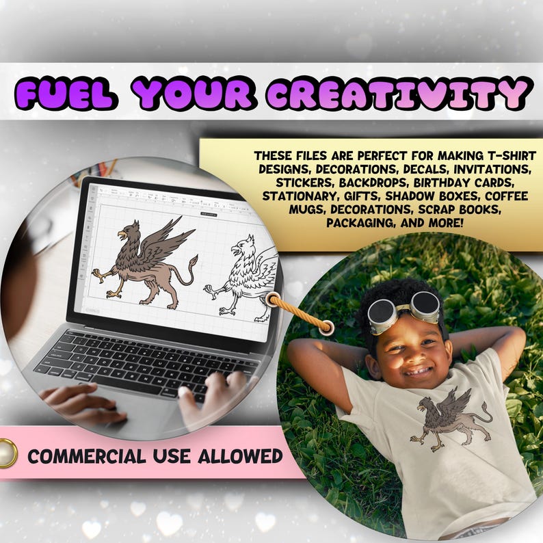 Griffin SVG Bundle, Griffin Clipart Set, Griffin Cut File, Griffin ...