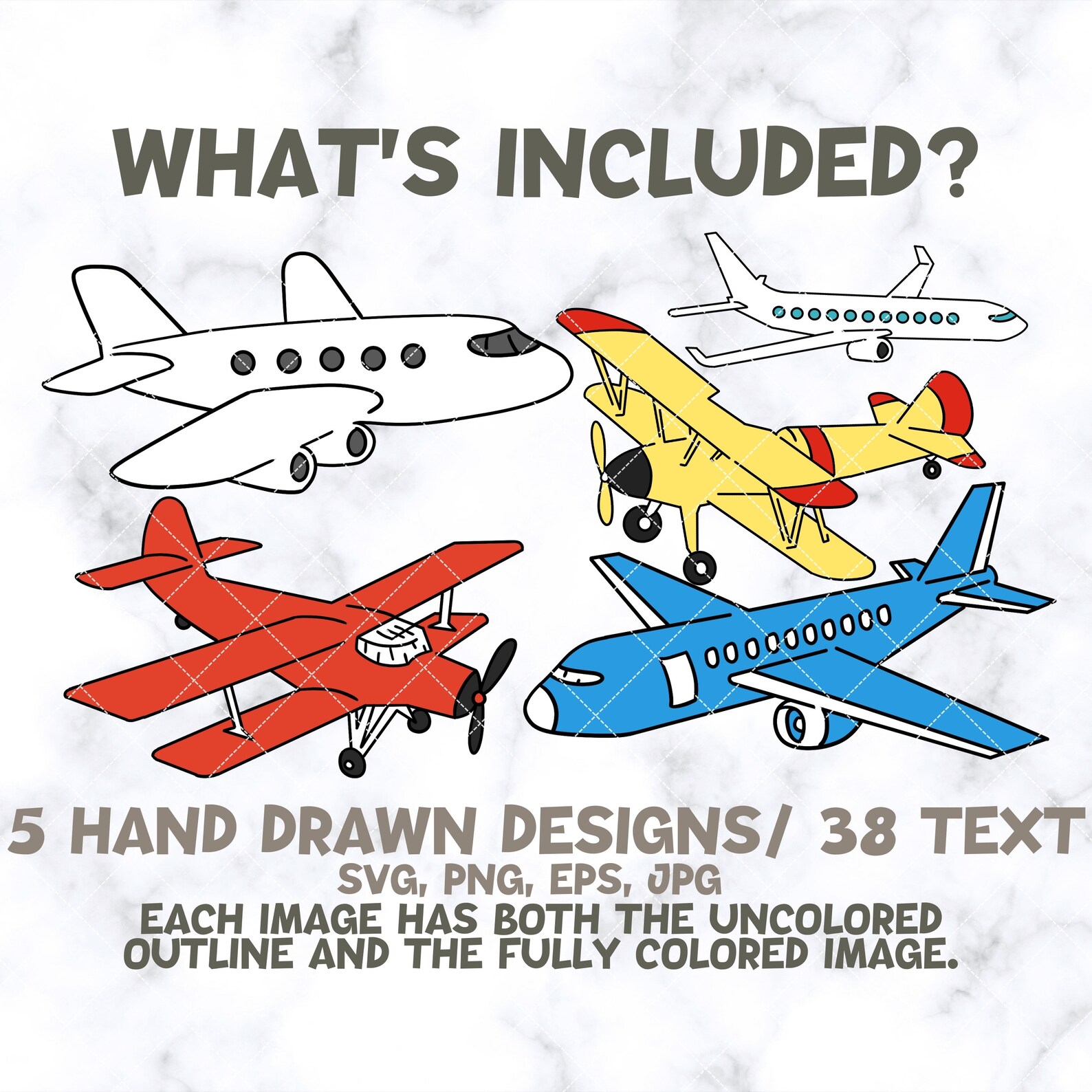 Airplane Svg, Birthday Airplane Svg, Biplane Svg, Airplane Png ...