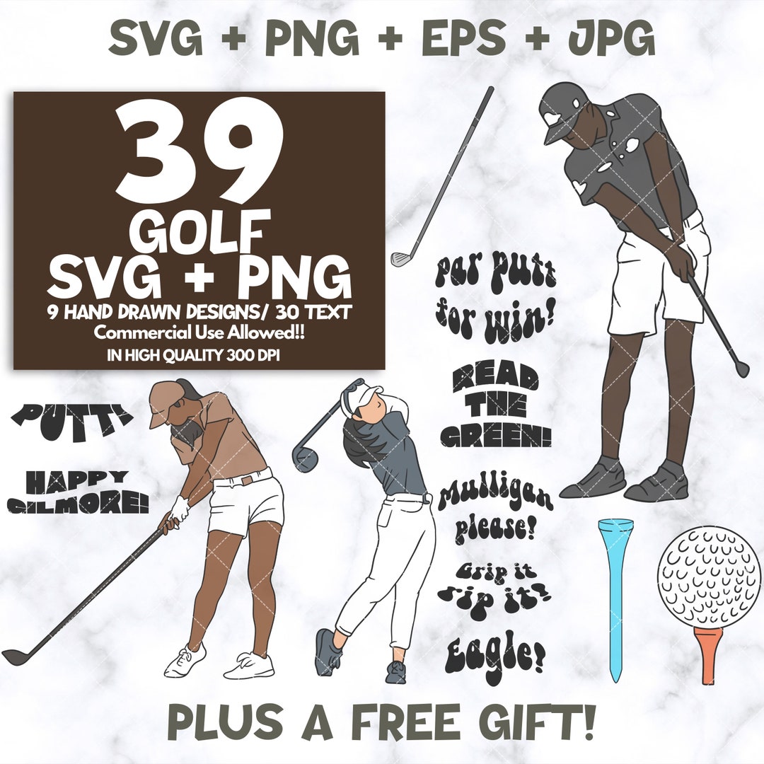 Golf Svg, Golf Ball Svg, Golf Club Svg, Golf Ball and Tee Svg, Golf ...