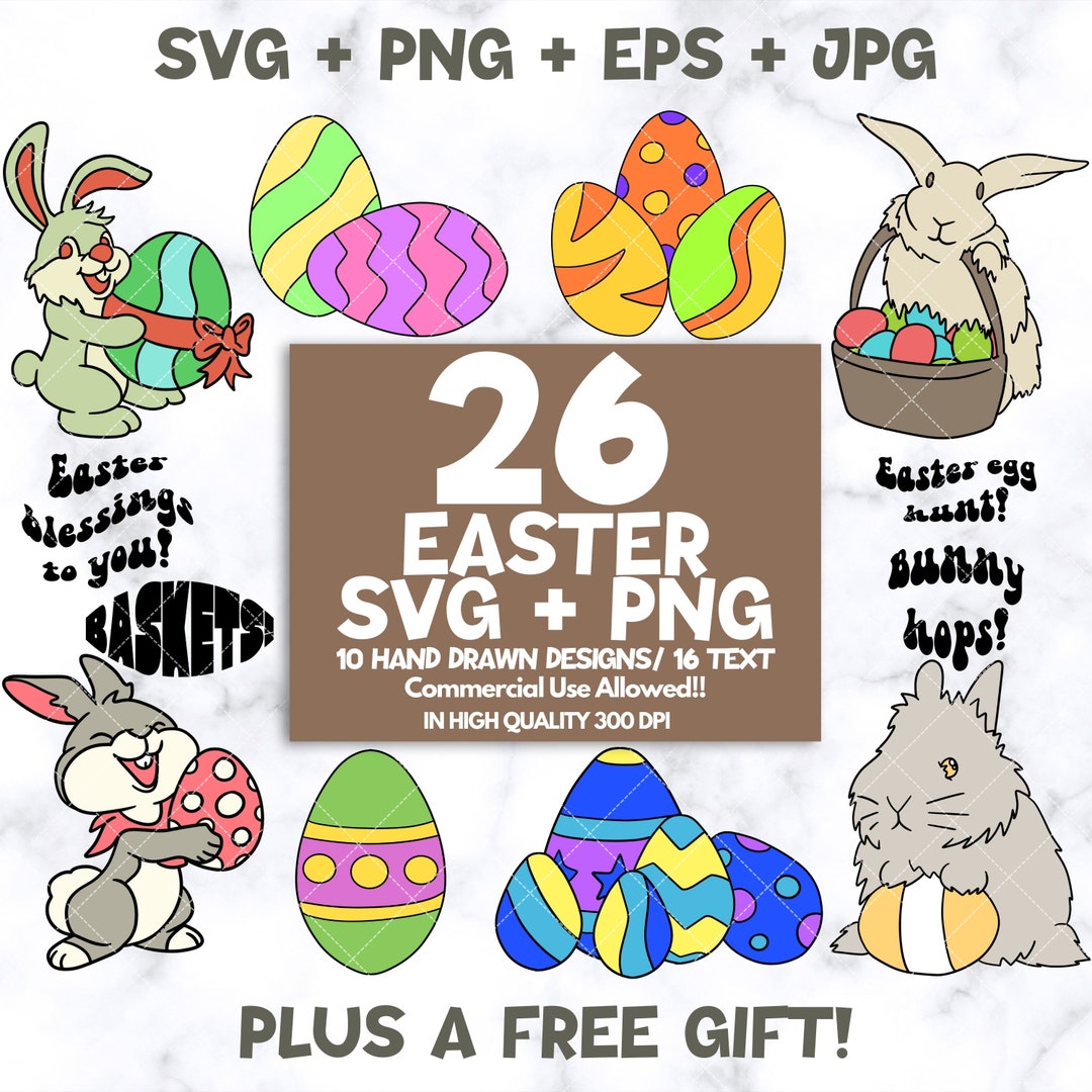 Easter Svg, Easter Bunny Svg, Happy Easter Svg, Kids Easter Svg, Easter ...