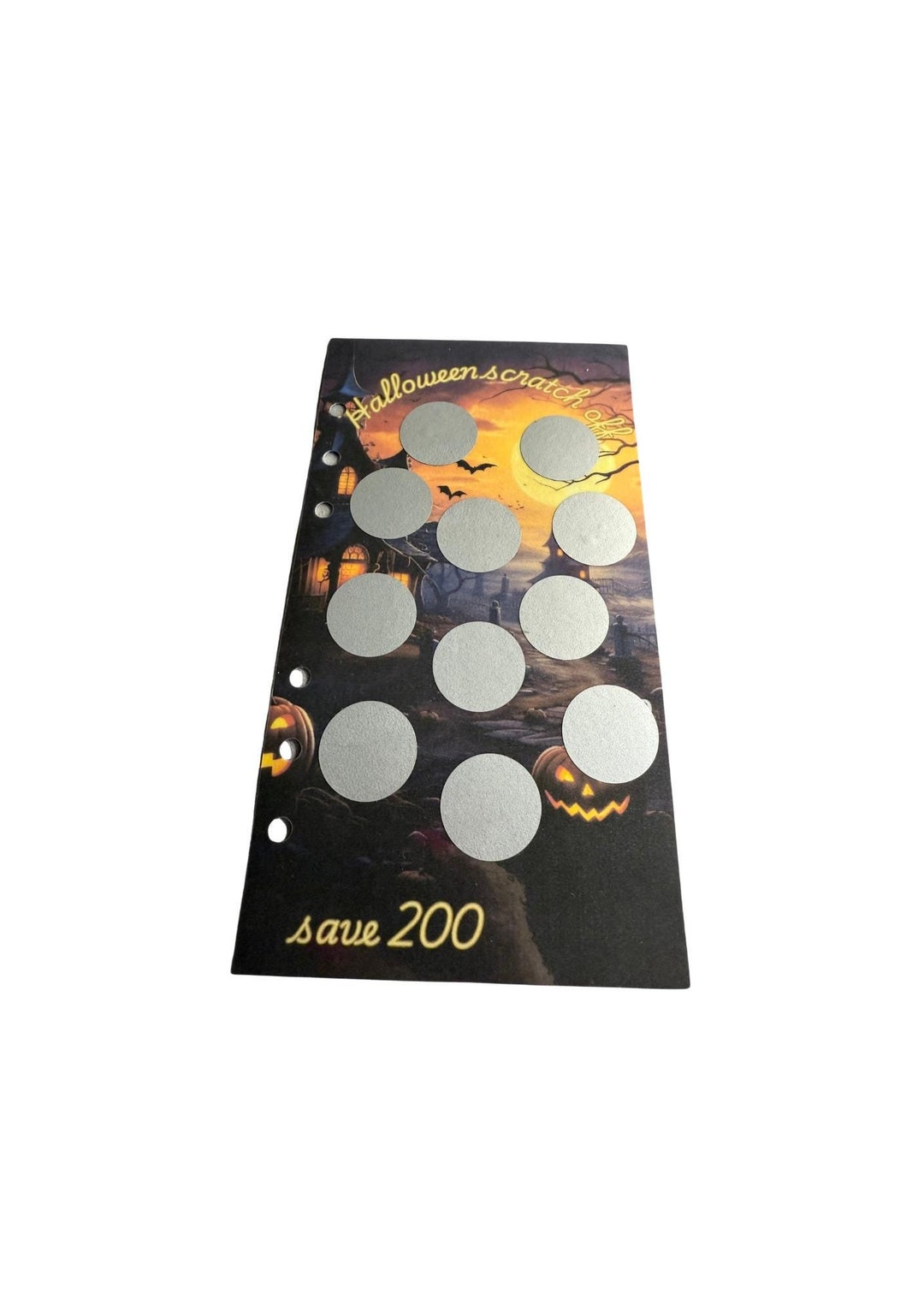 Halloween Scratch off A6 Dashboard- Save 200 - Etsy