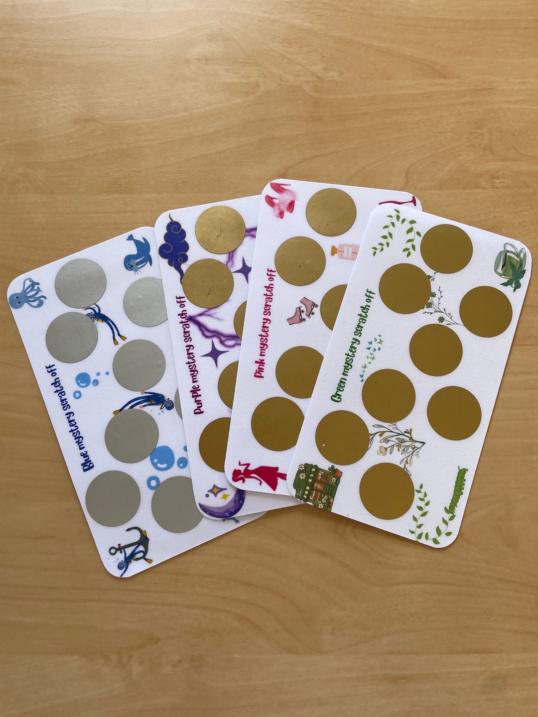 Bundle of A6 Mystery Scratch off Savings Challenges - Etsy UK