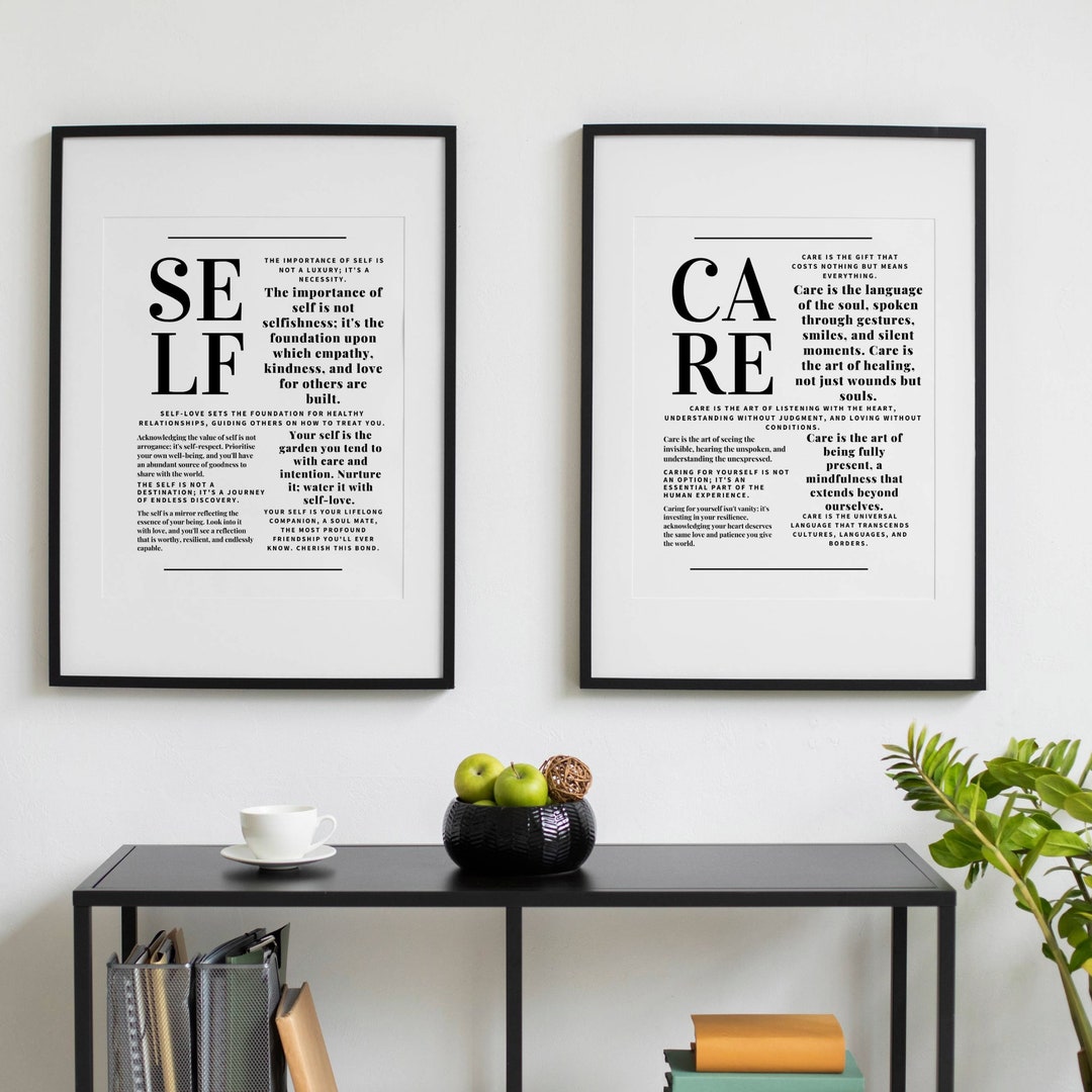 Instant Download Printable Wall Art, Self Care, Digital Download Print ...