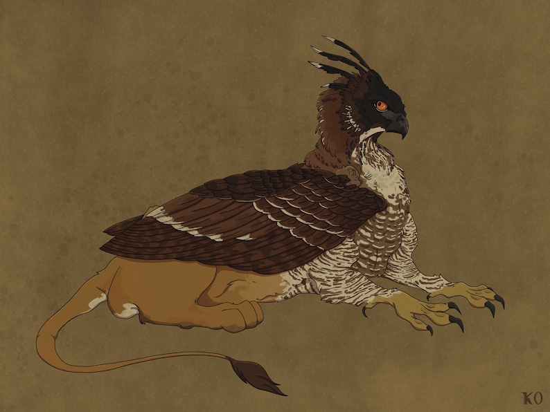 Mountain Hawk Eagle Gryphon - Etsy