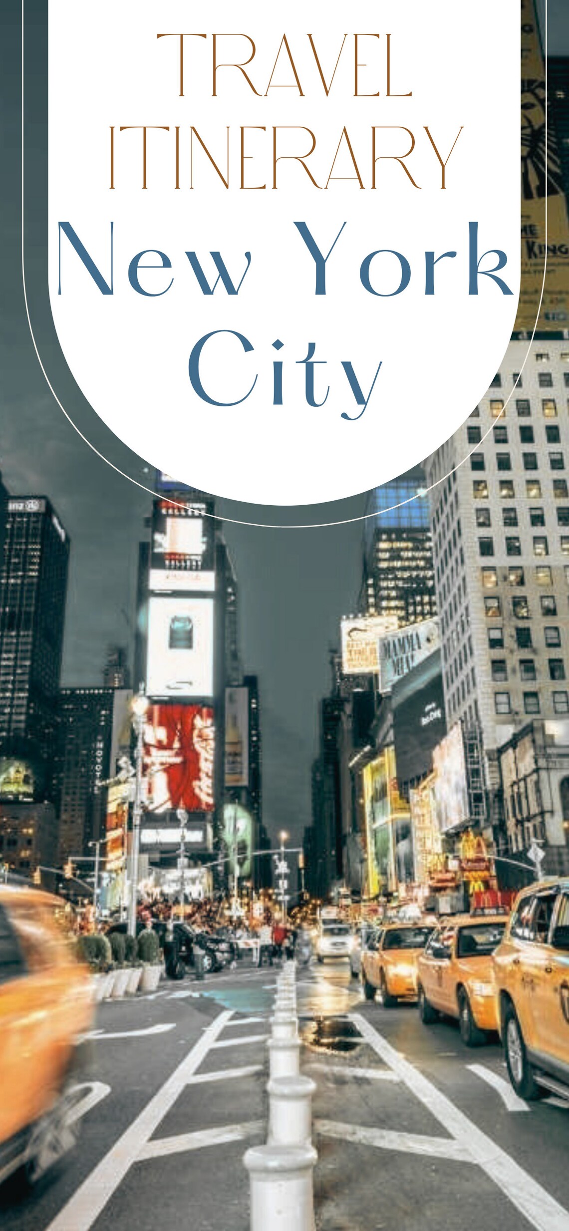New York City Travel Itinerary, Weekend Trip Planner (digital) - Etsy