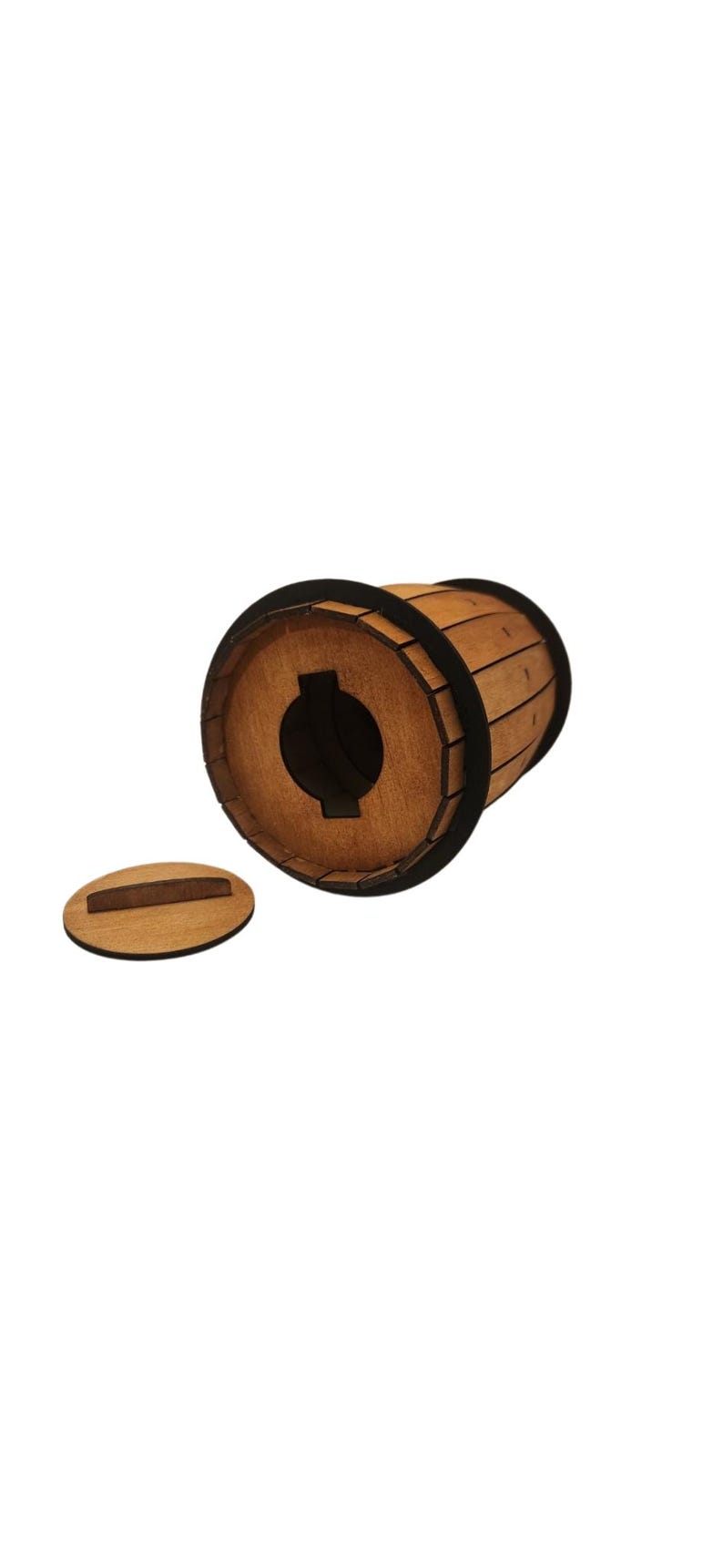Rustic Wooden Money Barrel, Money Box Unique Handcrafted Savings for ...