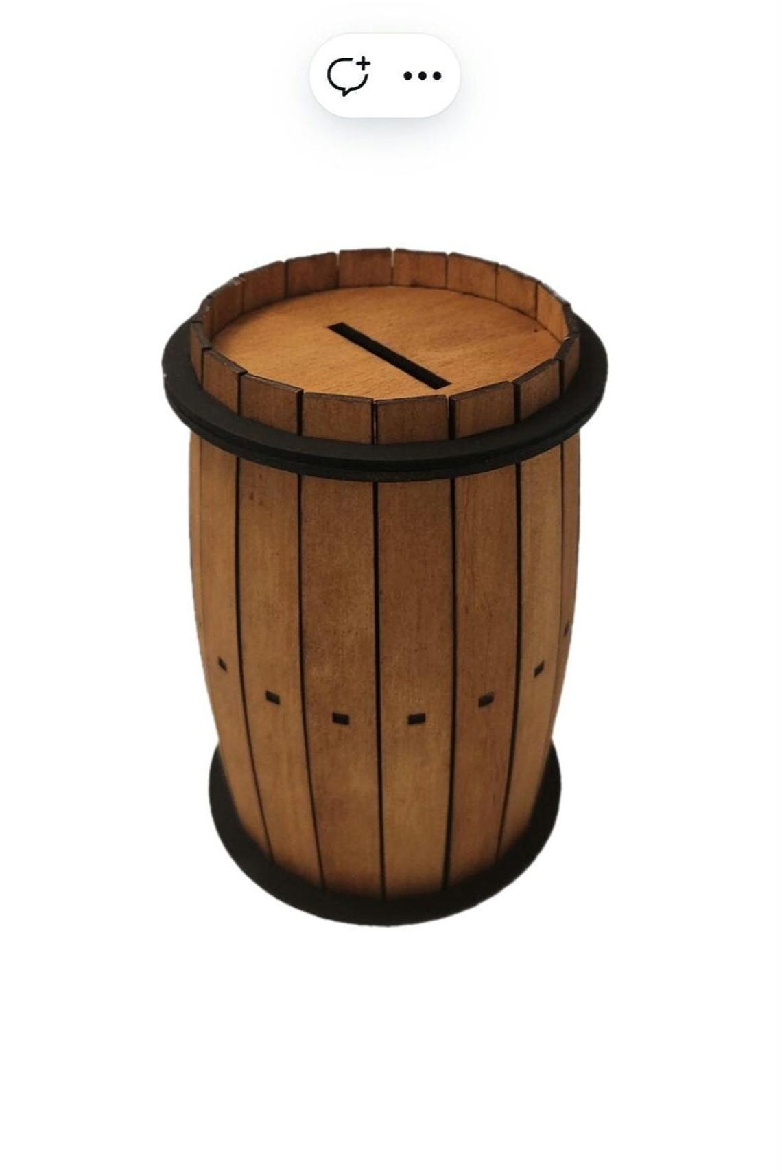 Rustic Wooden Money Barrel, Money Box Unique Handcrafted Savings for ...