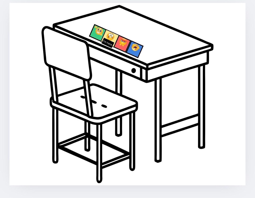 Emotion Scale | Self-regulation Desk and Table Visual for School and ...