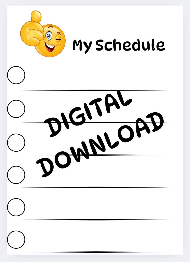 Visual Schedule for Kids | Classroom Schedule | Home Schedule ...