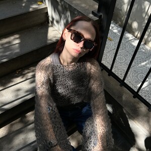 Open Knit Sweater - Etsy