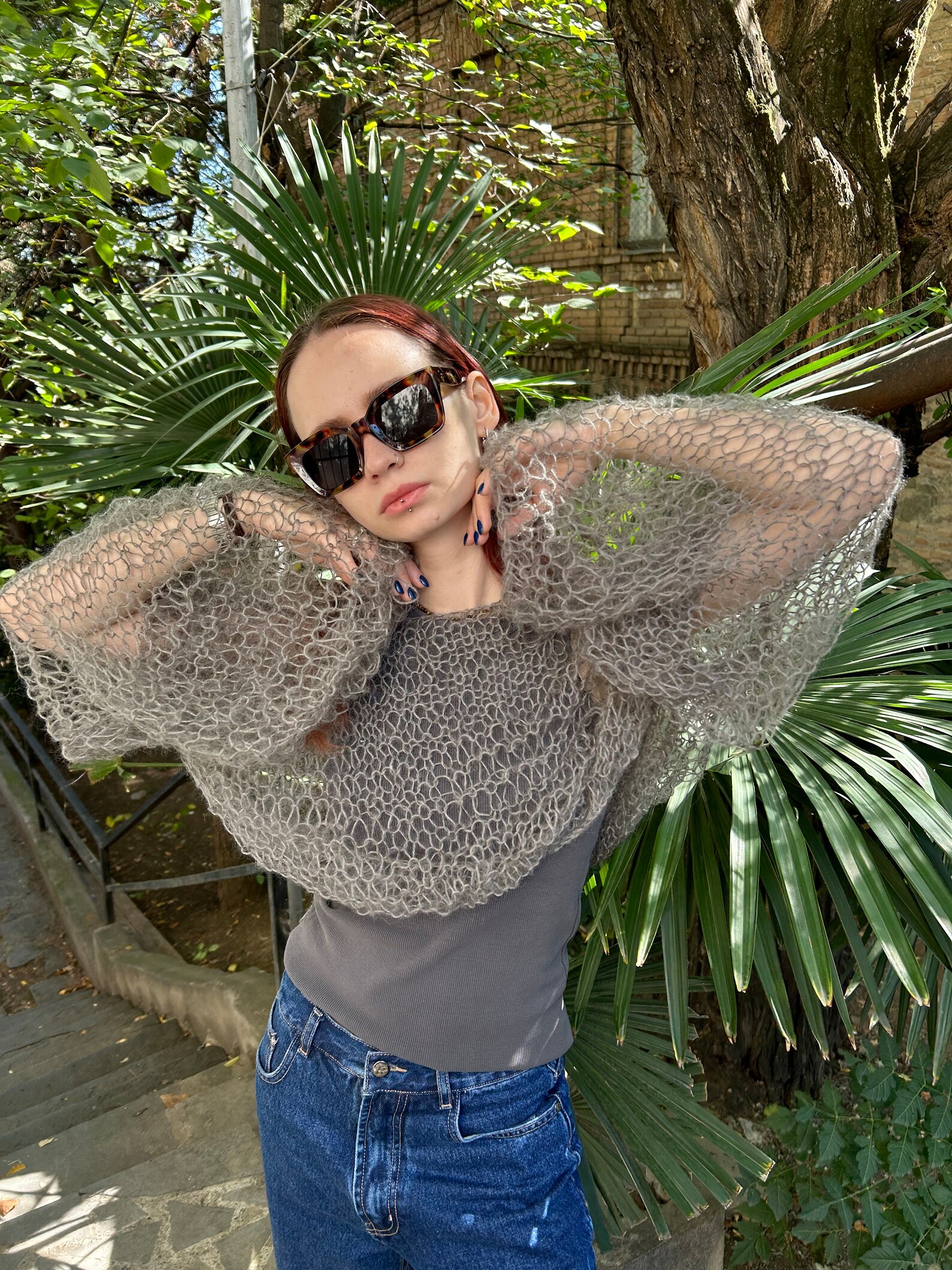 Open Knit Sweater - Etsy