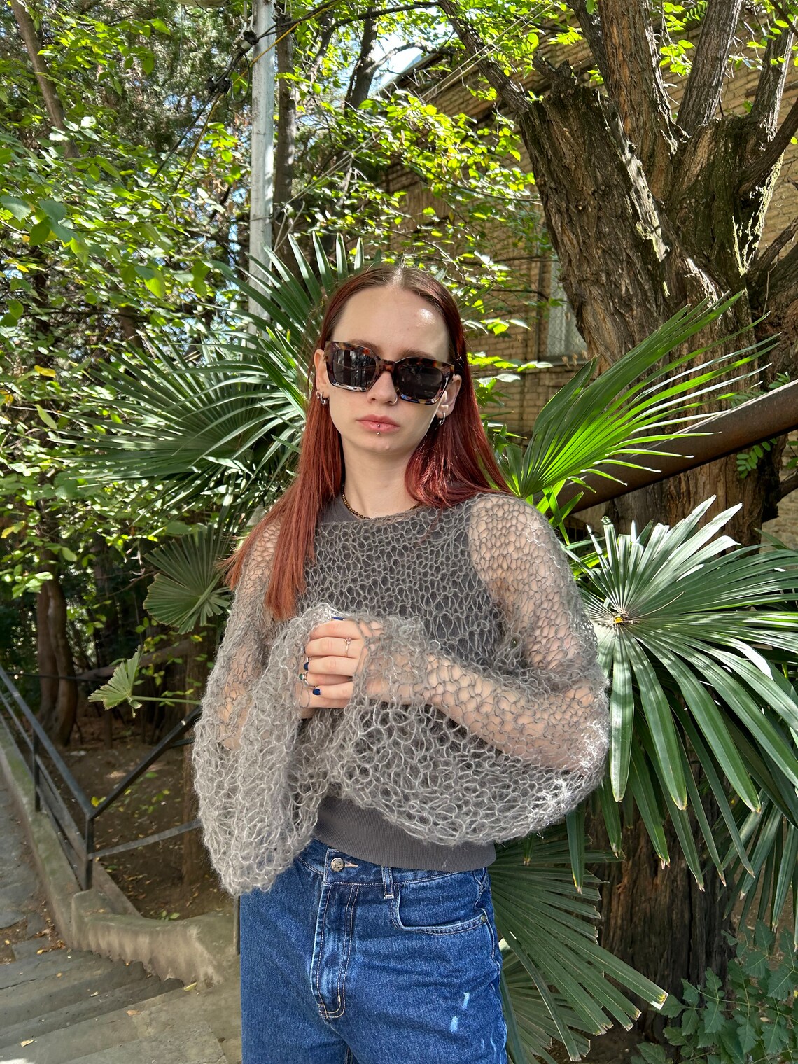 Open Knit Sweater - Etsy