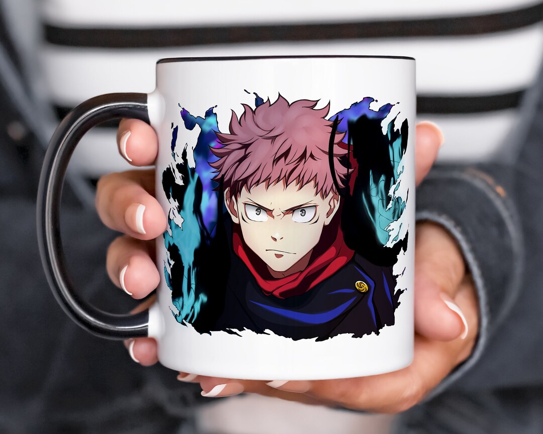 Yuji Itadori Coffee Mug, Cursed Energy, Jujutsu Kaisen Mug, Anime Mug ...