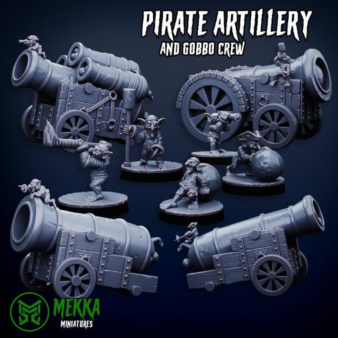 Pirate Artillery by Mekka Miniatures - Etsy