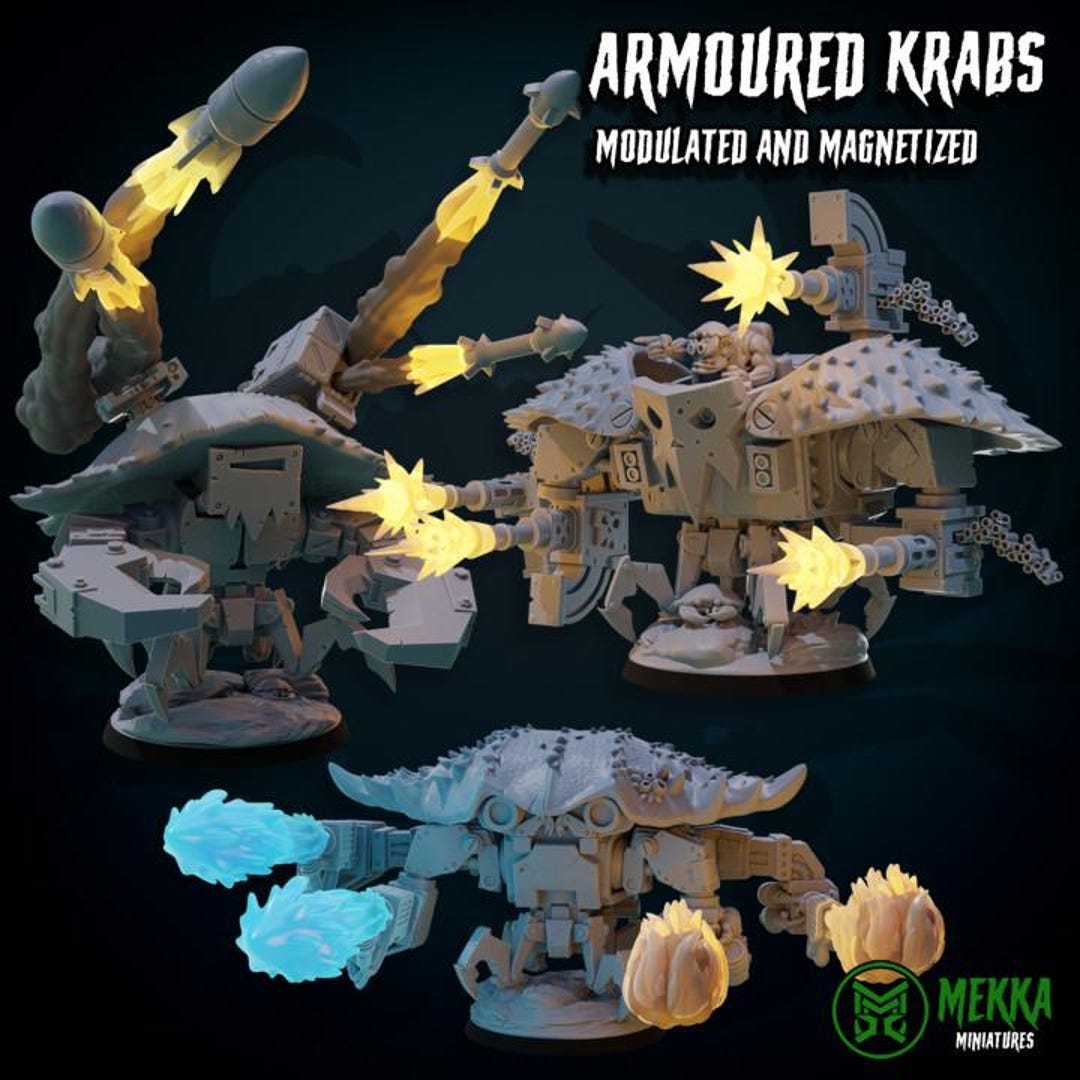 Armoured Krabs by Mekka Miniatures - Etsy