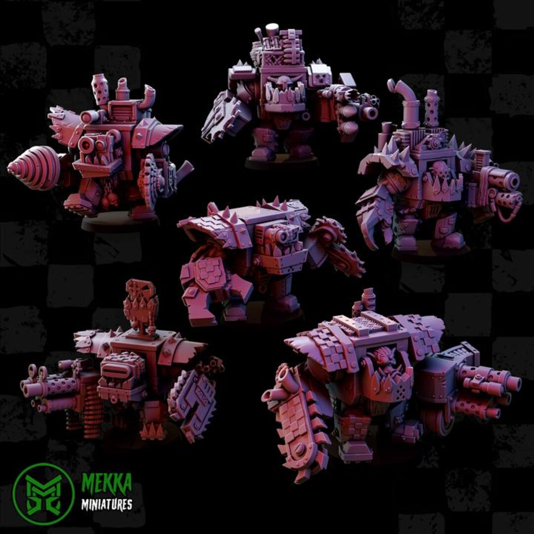 Armoured Orcs Set 2 by Mekka Miniatures - Etsy