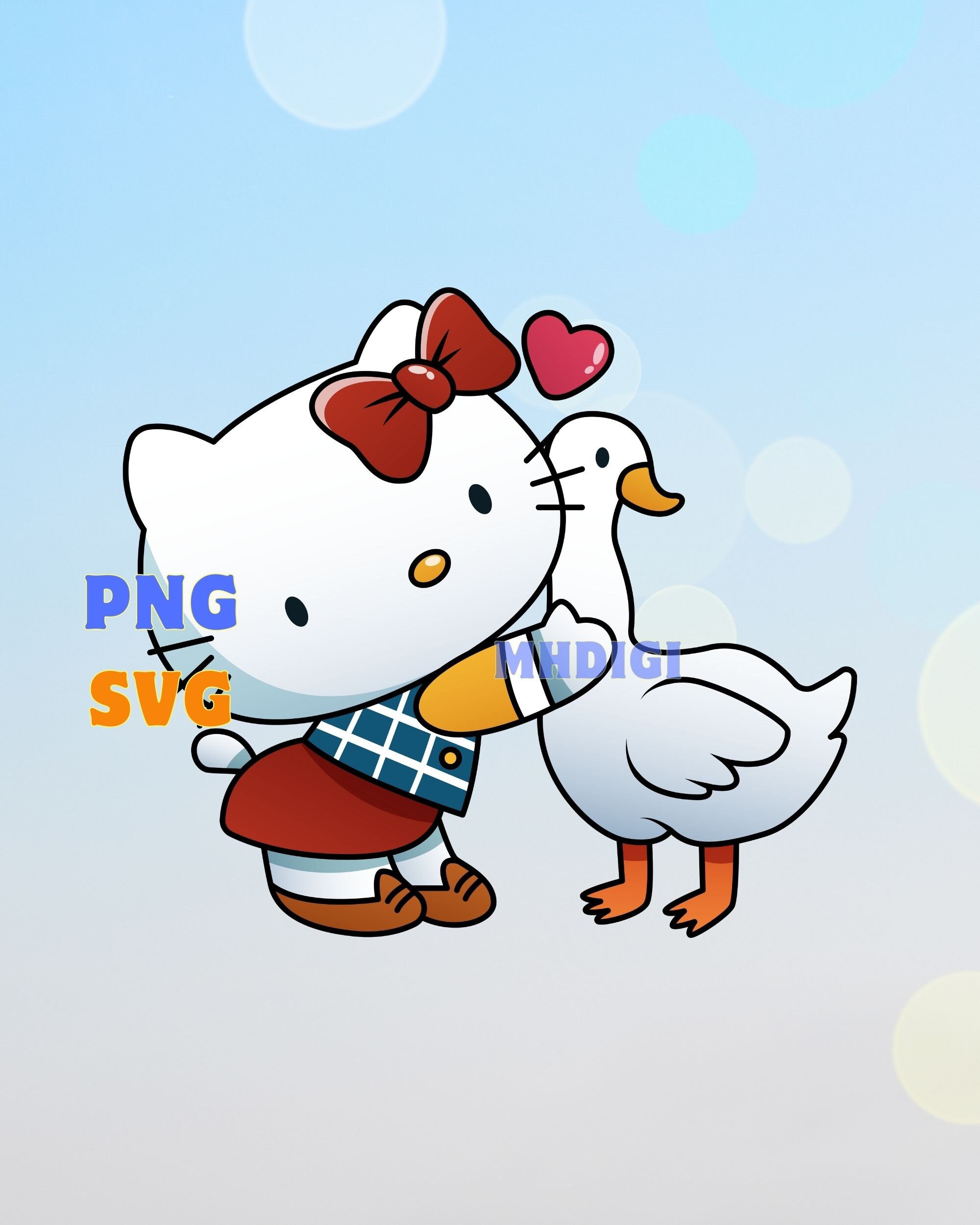 Kawaii Kitty Png, Goose, Kitty Svg, Kawaii Kitty Clipart, Kawaii Kitty Svg, Cute Cat Svg, Kawaii ...