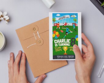 AFL Birthday Template EDITABLE, Digital Card, Thank You Tag, Australian ...