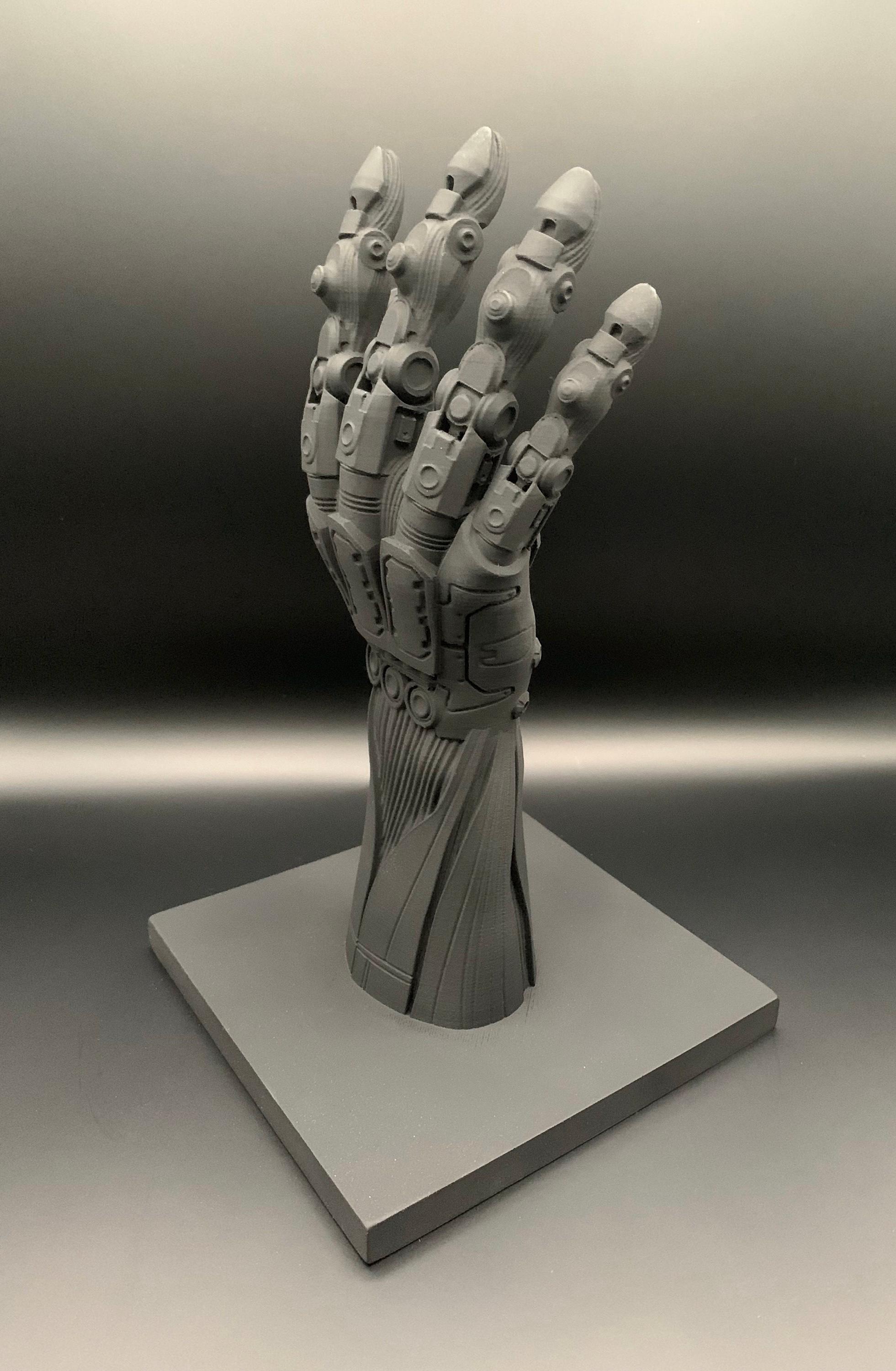 Modern Robot Hand Sculpture, Industrial Home Decor, Unique Robot Art ...