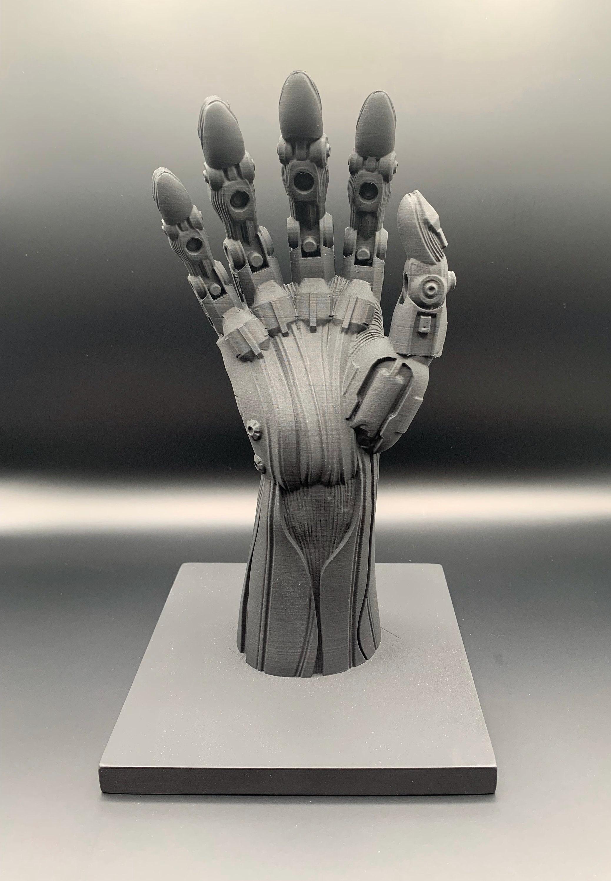 Modern Robot Hand Sculpture, Industrial Home Decor, Unique Robot Art ...