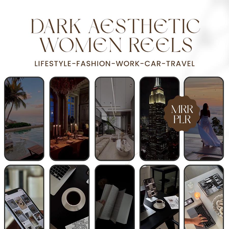 900 Dark Aesthetic Women Reels, Digital Marketing (MRR/PLR) - Etsy