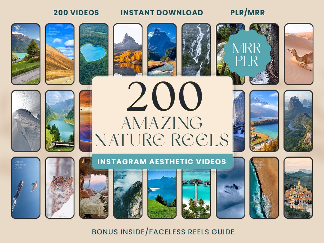 200 Amazing Travel Reels, Instagram Reels, Aesthetic Videos, Faceless ...