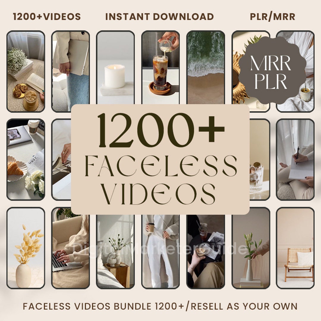 1200+ Faceless Aesthetic Videos for Instagram Reels, Minimalist ...
