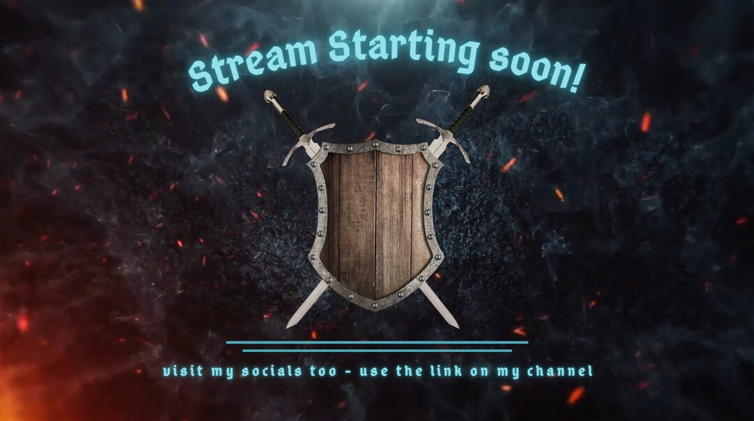 Animated Stream Overlay Pack Channel Panels Medival Thunder - Etsy